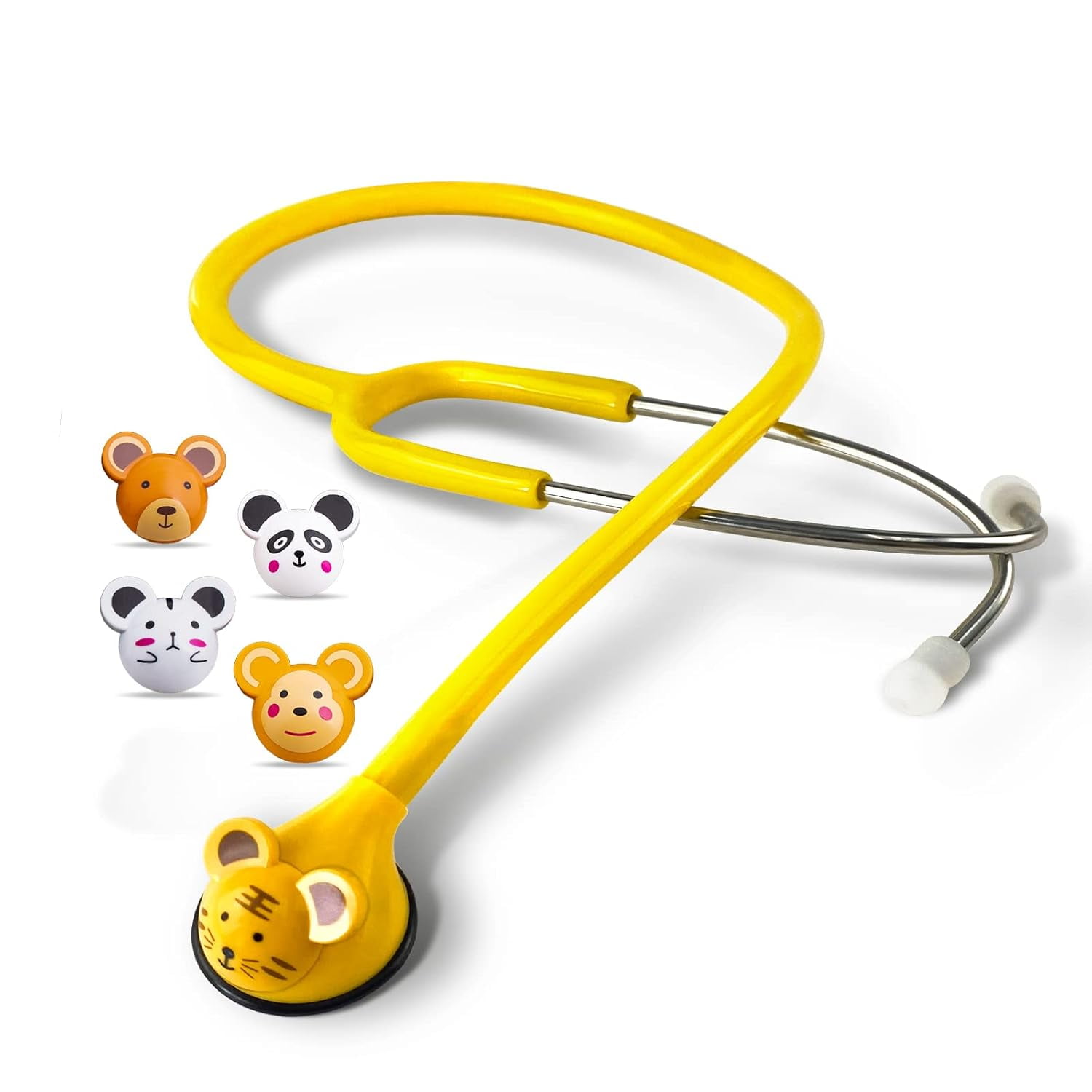 SCIAN Real Working Stethoscope - 5 Interchangeable Cartoon Heads ...