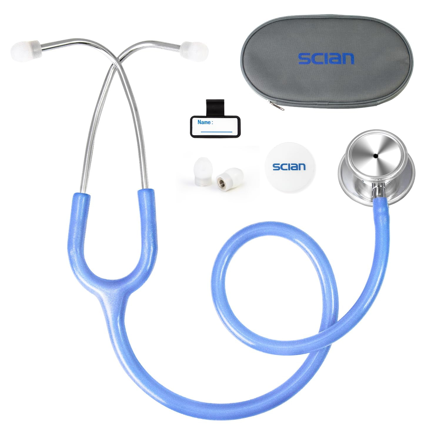 Scian Stethoscope Dual Head, Stainless Steel, Home Medical Supplies ...