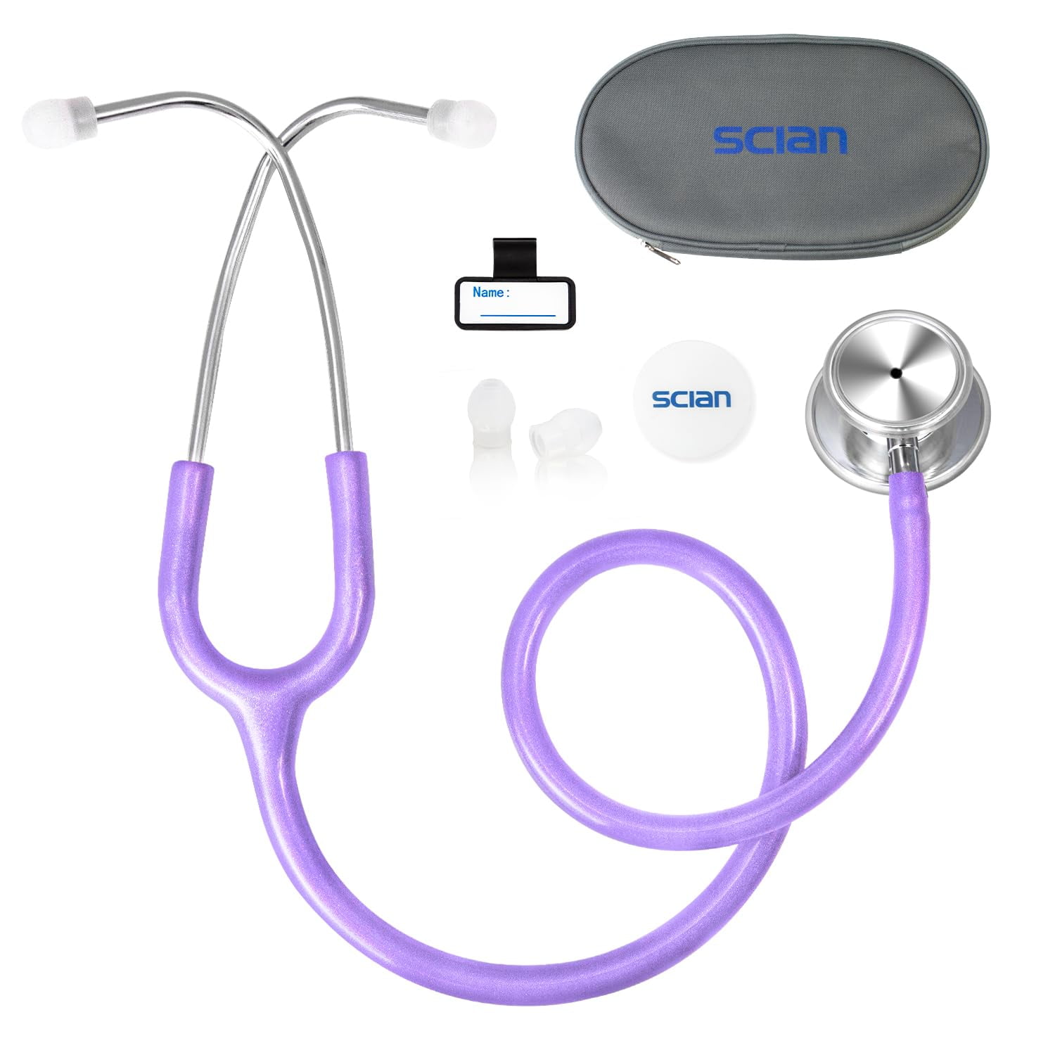Scian Dual Head Stethoscope, Lightweight Stainless Steel, Adults and ...