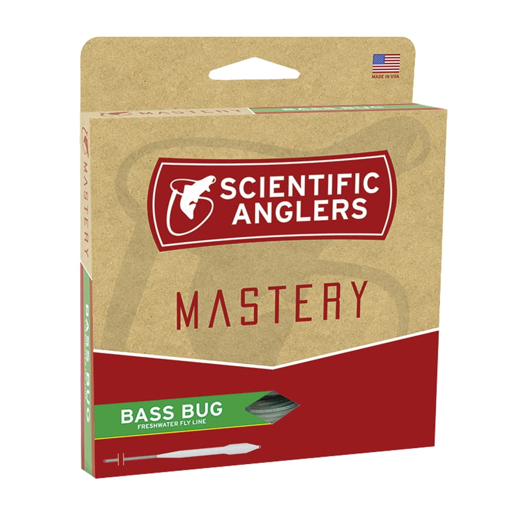 SCIENTIFIC ANGLERS Mastery Bass Bug WF-6-F Frog Green/Shad Blue Fly ...
