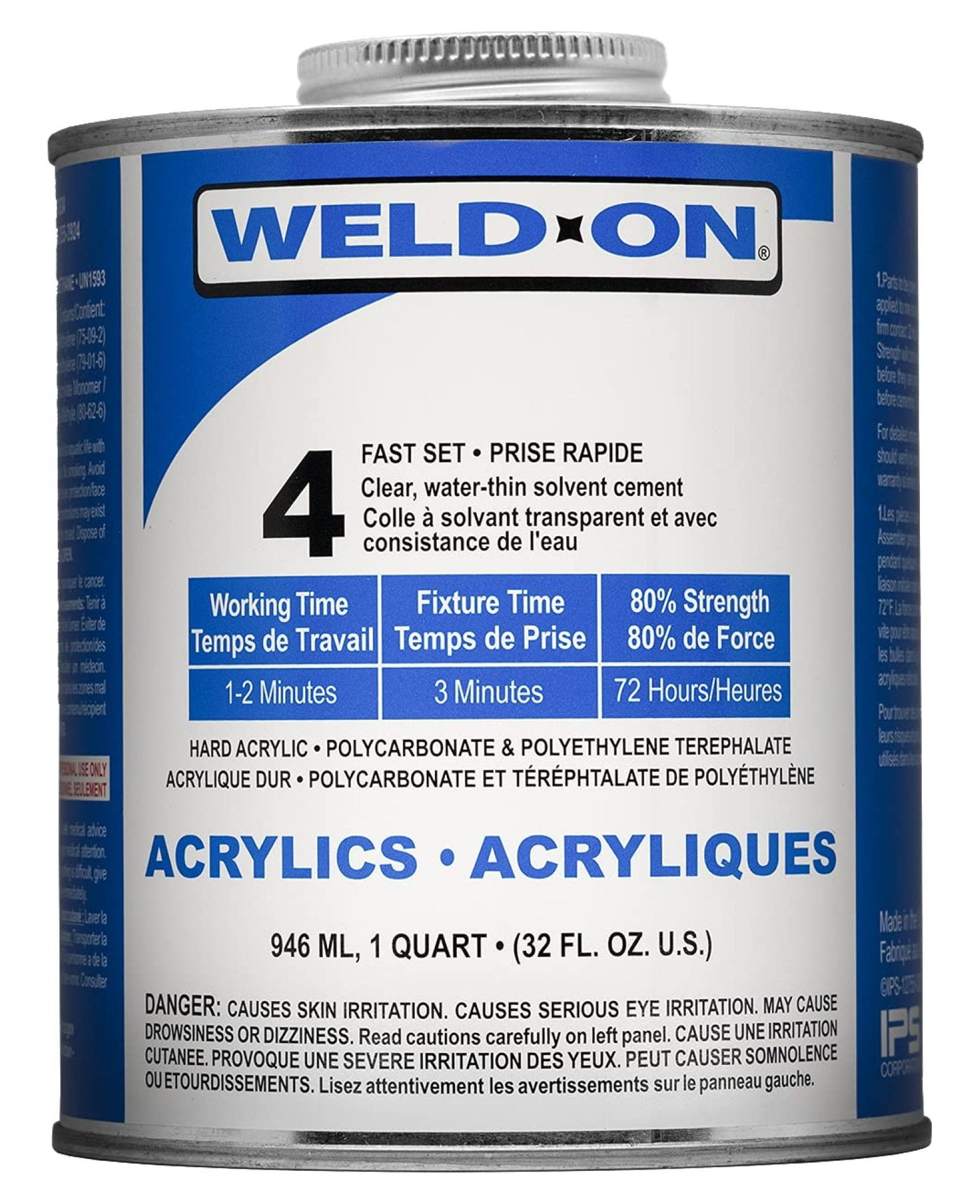 SCIGRIP IPS Weld-On #4 Adhesive (Quart) with Applicator Bottle and ...