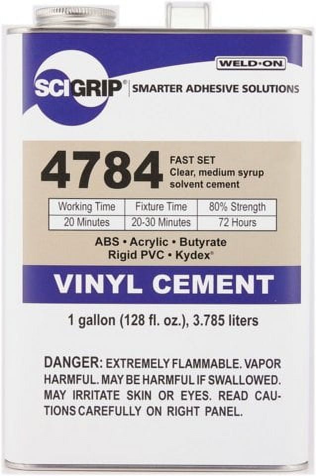 SCIGRIP Weld-On #4784 High Strength Bond Glue, Plastic Repair Compound ...