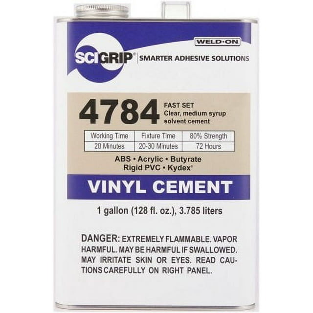 SCIGRIP Weld-On #4784 High Strength Bond Glue, Plastic Repair Compound ...