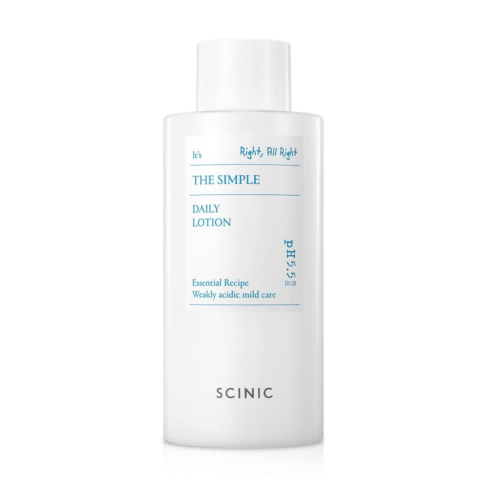 SCINIC The Simple Daily AKF18 Face Lotion | Vegan, pH-Balanced Moisture ...