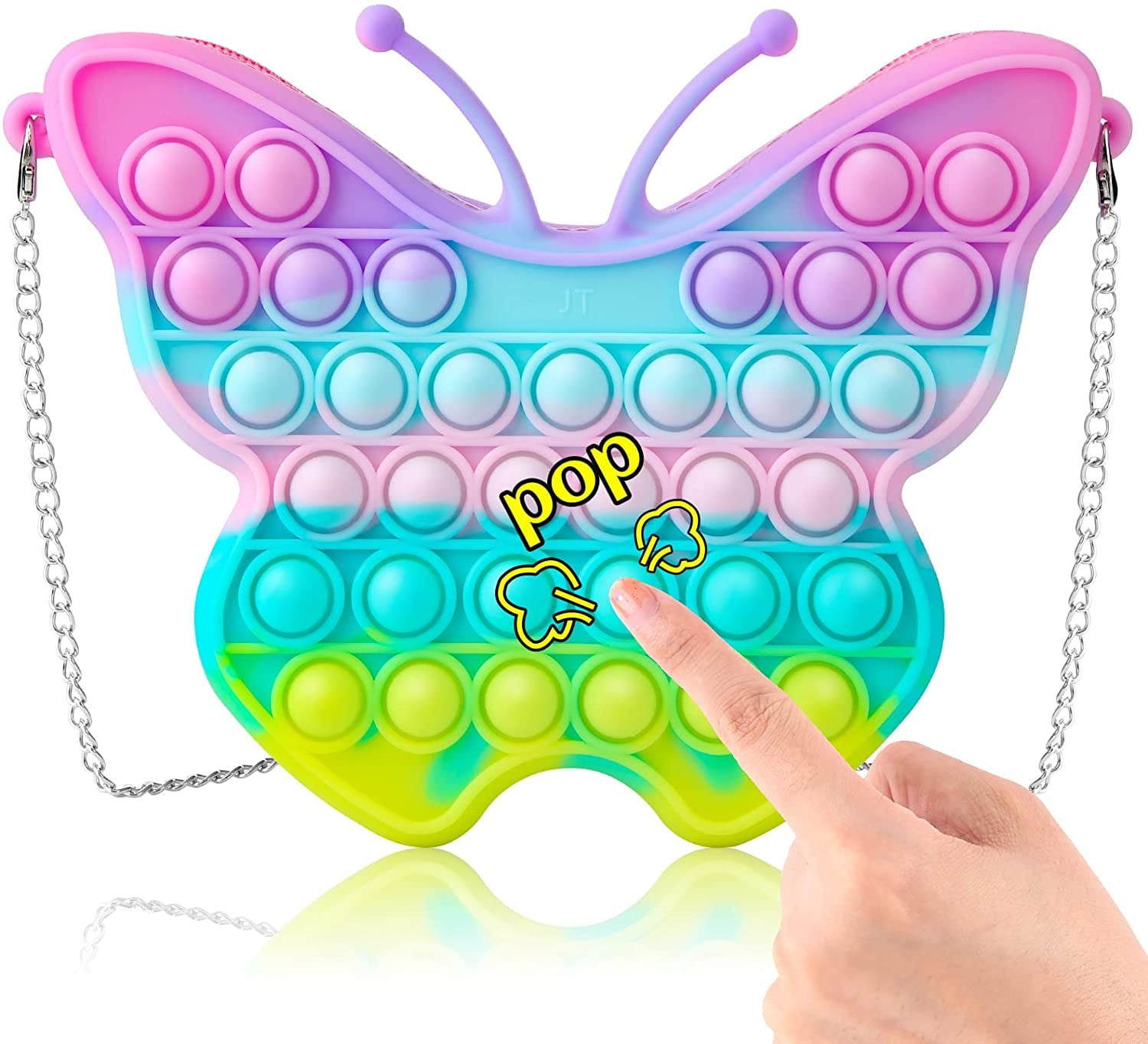 SCIONE Pop Purse for kids Shoulder Bag Fidget Toys Fidget Bag for Girls ...