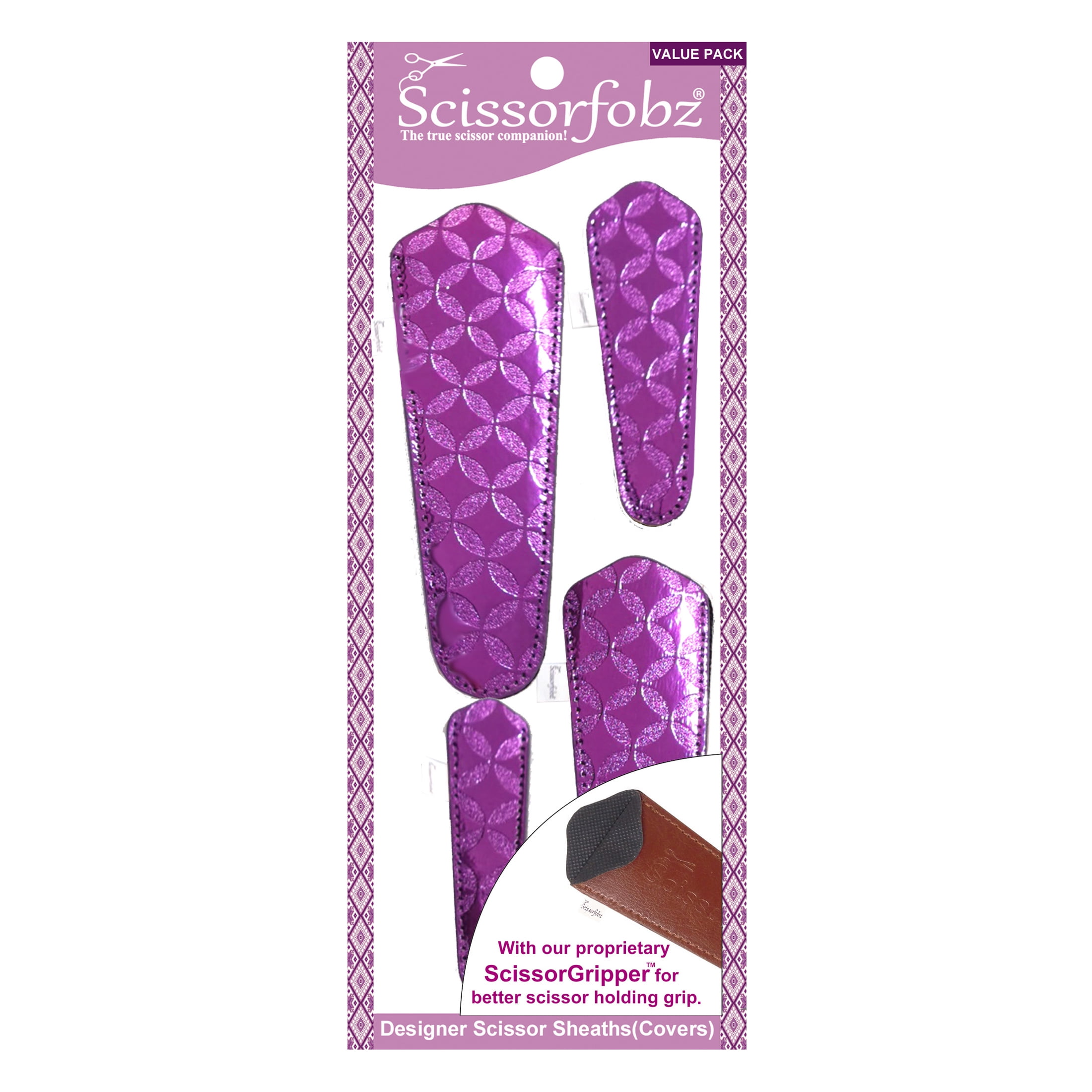 SCISSORFOBZ Designer Scissors Sheaths Shears Protective Covers-4 pcs ...