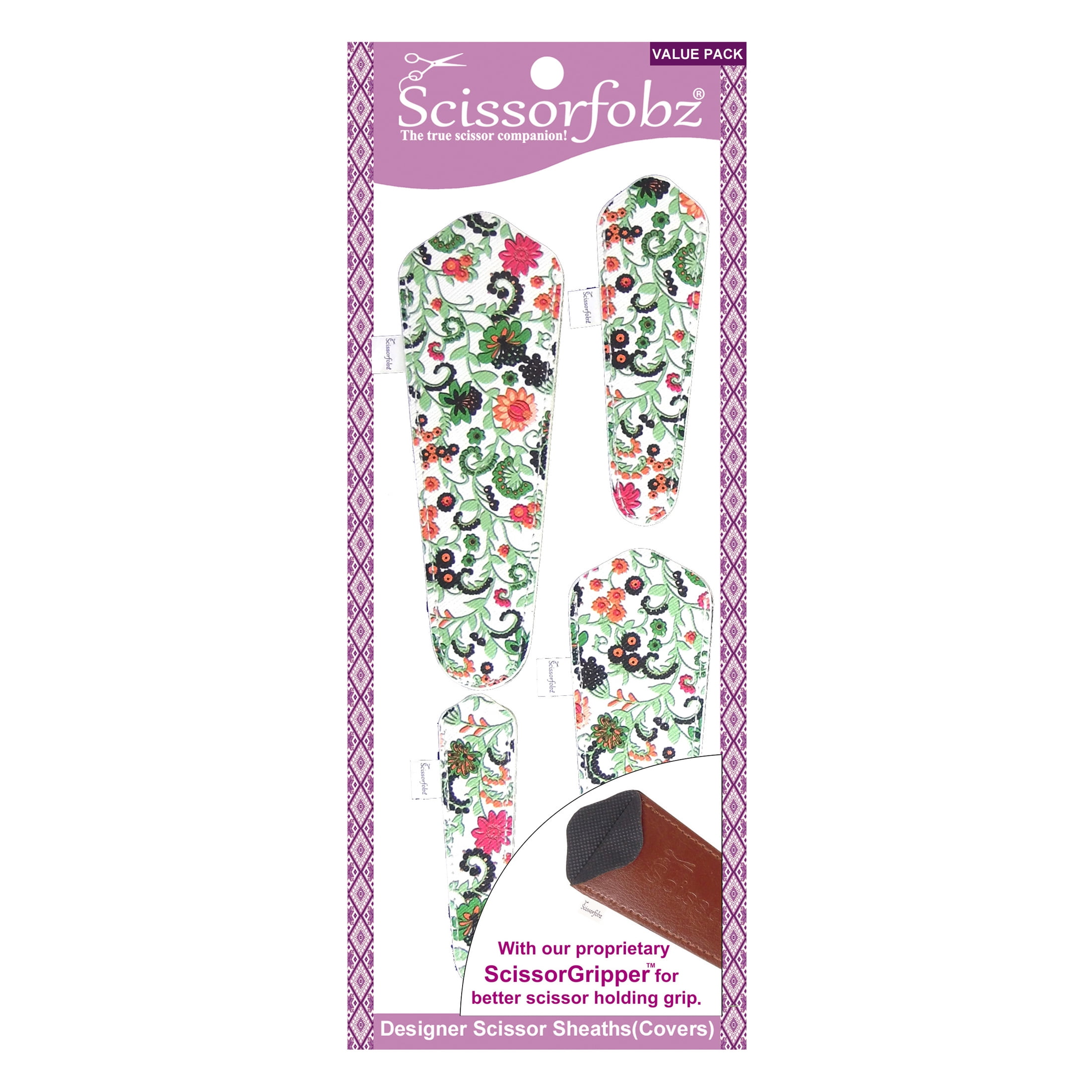 SCISSORFOBZ Designer Scissors Sheaths Shears Protective Covers-4 pcs ...
