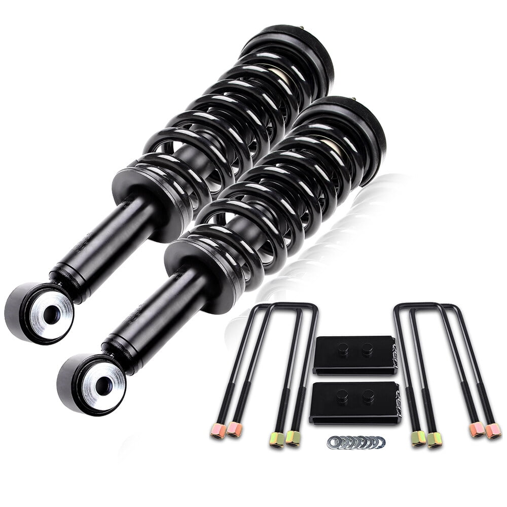 SCITOO 1 inch Rear Leveling Lift Kit+Complete Strut Front Pair Struts ...