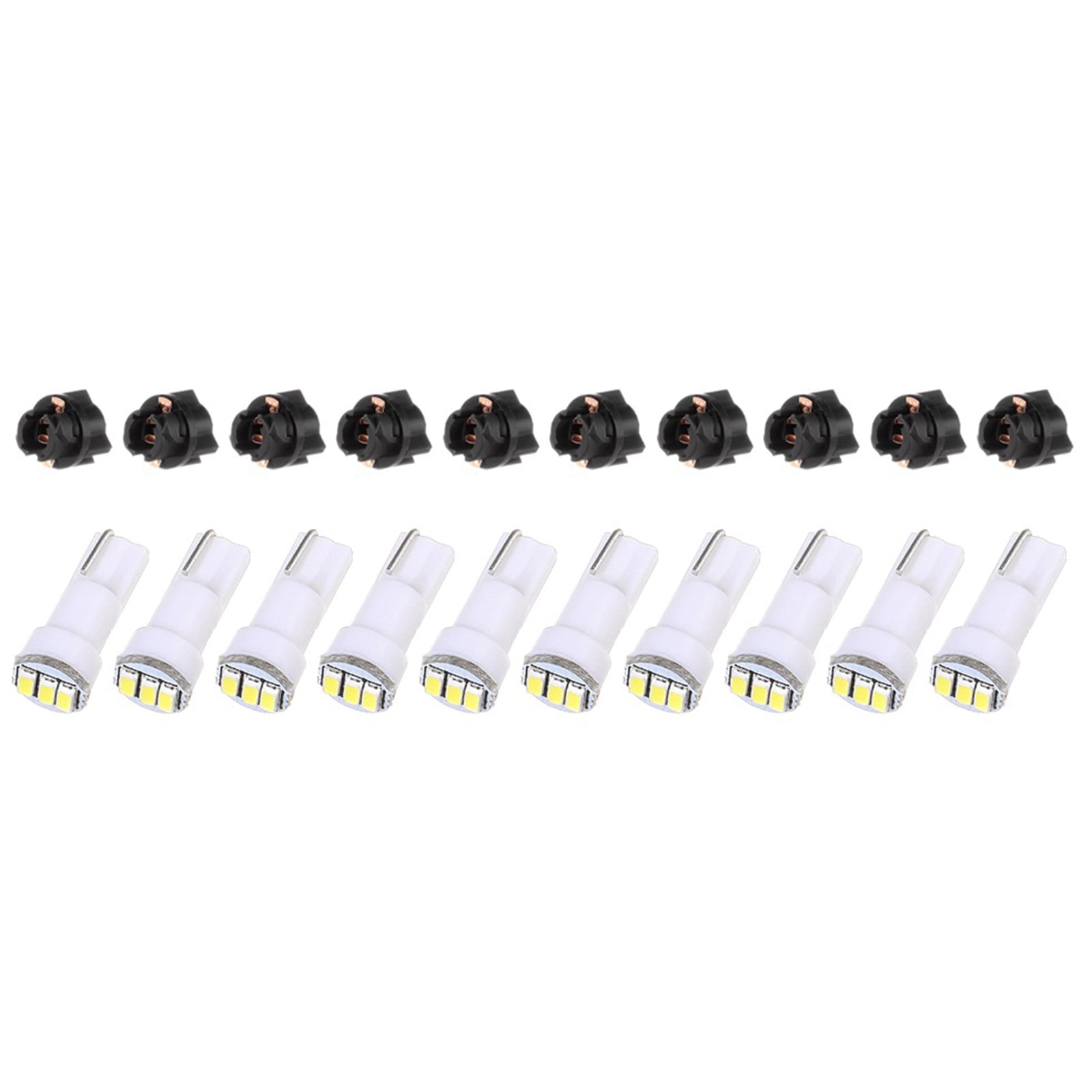 SCITOO 10 Pcs T5 74 Light Bulbs Instrument Gauge Cluster Light Bulbs ...