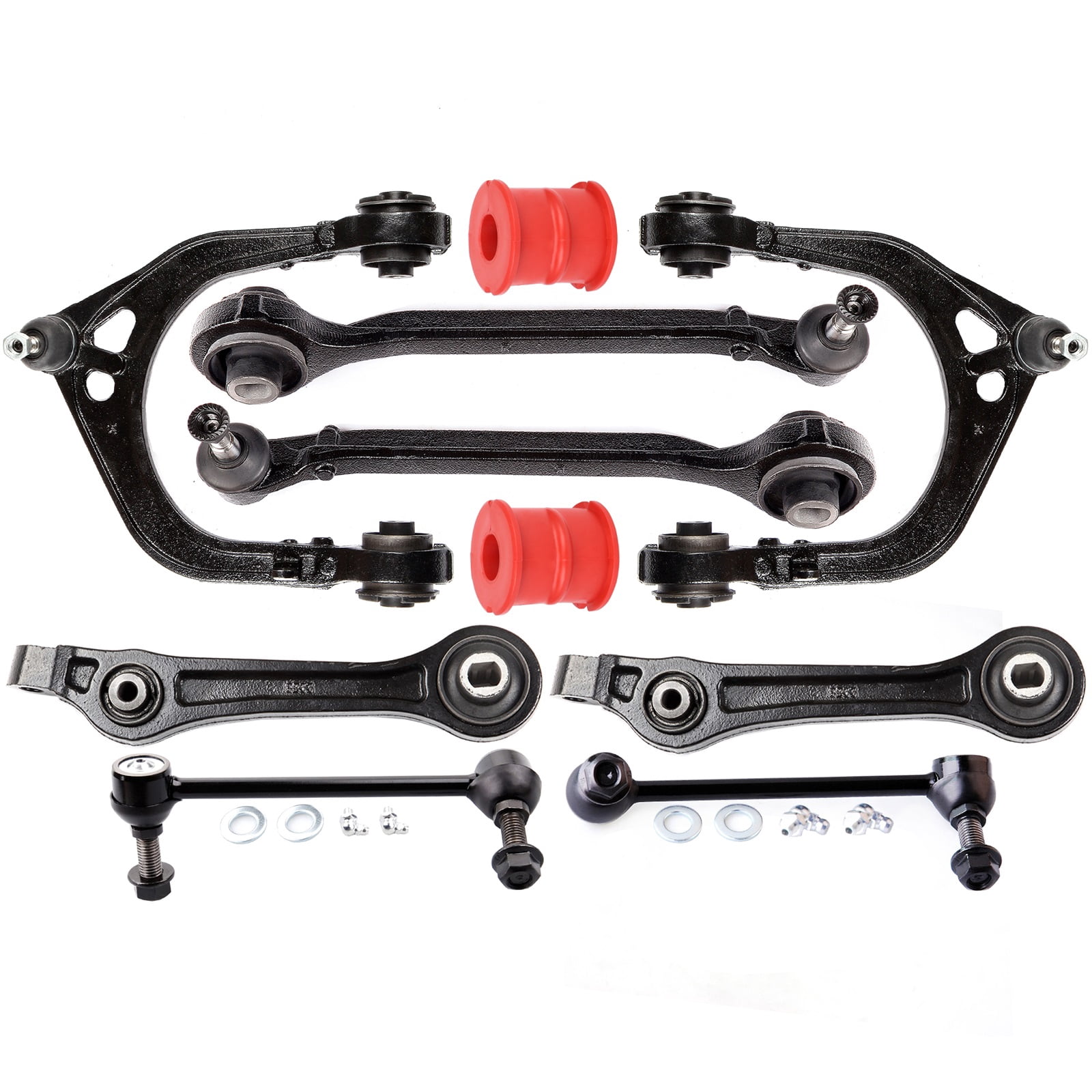 SCITOO 10pc Front Suspension Kit Upper Lower Control Arm and Ball Joint ...
