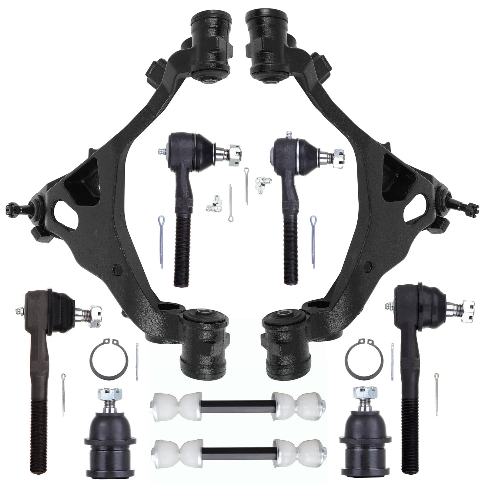 SCITOO 10pcs 4WD Front Suspension Kit Lower Control Arm Inner Outer Tie ...