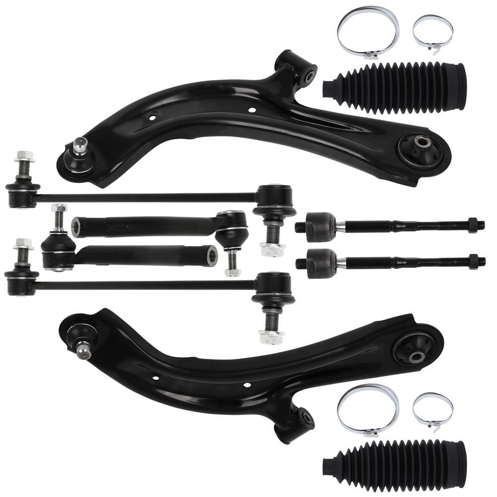 SCITOO 10pcs Front Suspension Kit Lower Control Arm and Ball Joint Inner Outer Tie Rod End w ...