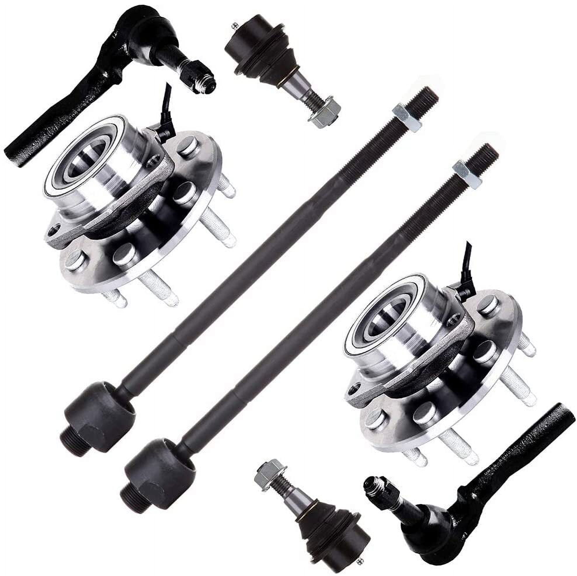 SCITOO 10pcs Suspension Kit 2 Front Outer 2 Inner Tie Rod 2 Upper ...
