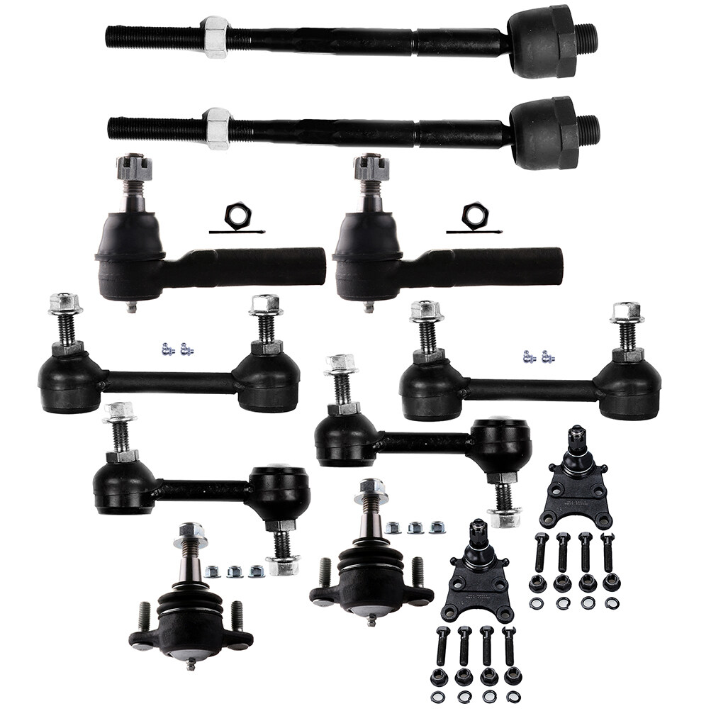 SCITOO 12pcs Suspension Kit 2 Front Upper 2 Lower Ball Joint 2 Front 2 Rear Stabilizer/Sway Bar ...