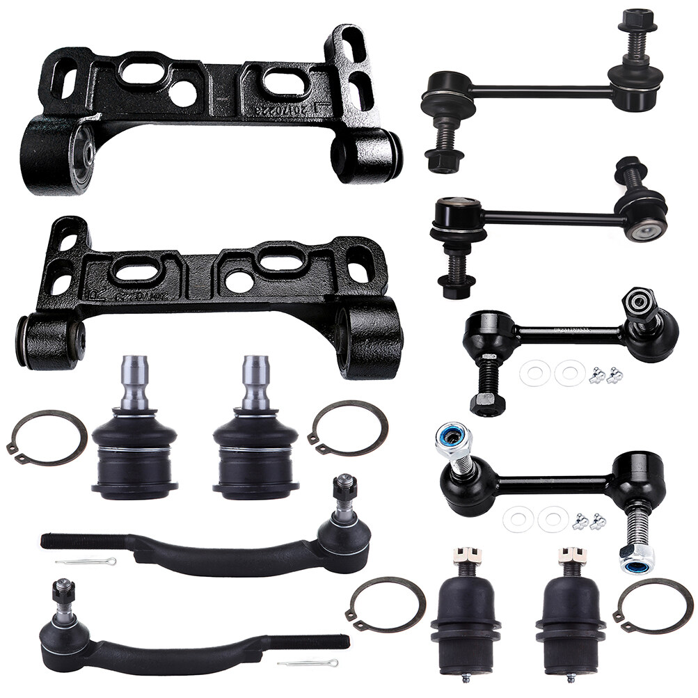 SCITOO 12pcs Suspension Kit Front Ball Joint Rear Sway Bar Front Tie Rod Lower Control Arm ...