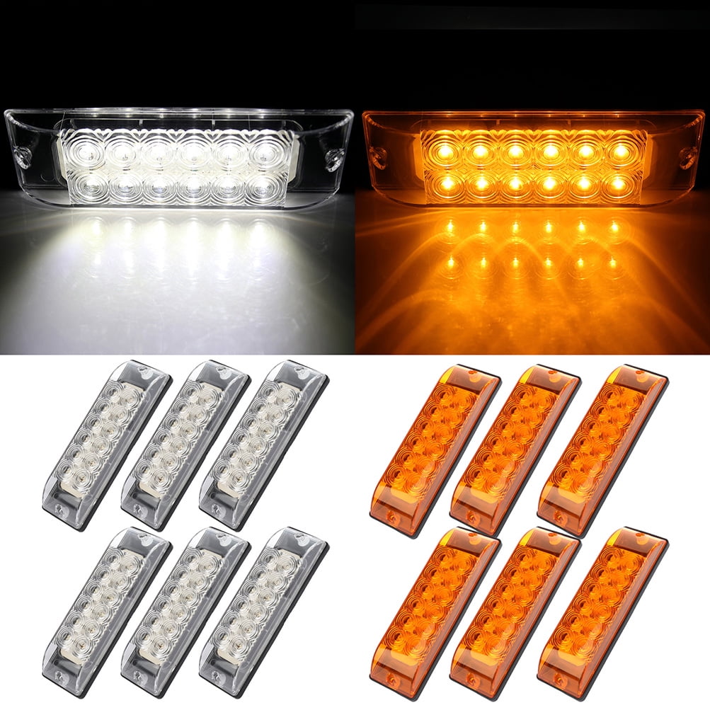 SCITOO 12x Led AmberLen AmberLight 803-A Led Clearance Indicators Light ...