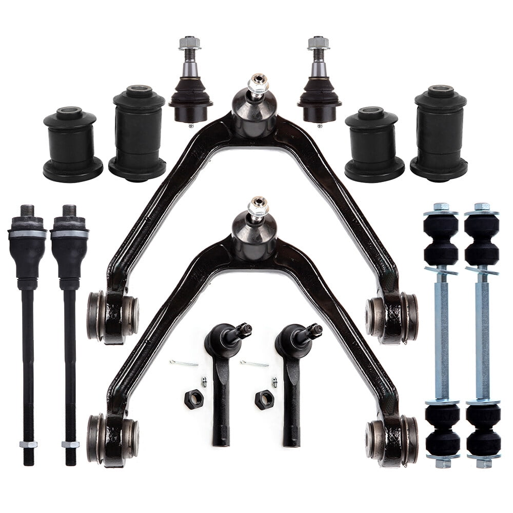 SCITOO 14pcs Front Suspension Kit Upper Control Arm and Ball Joint Lower Ball Joint Inner Outer ...
