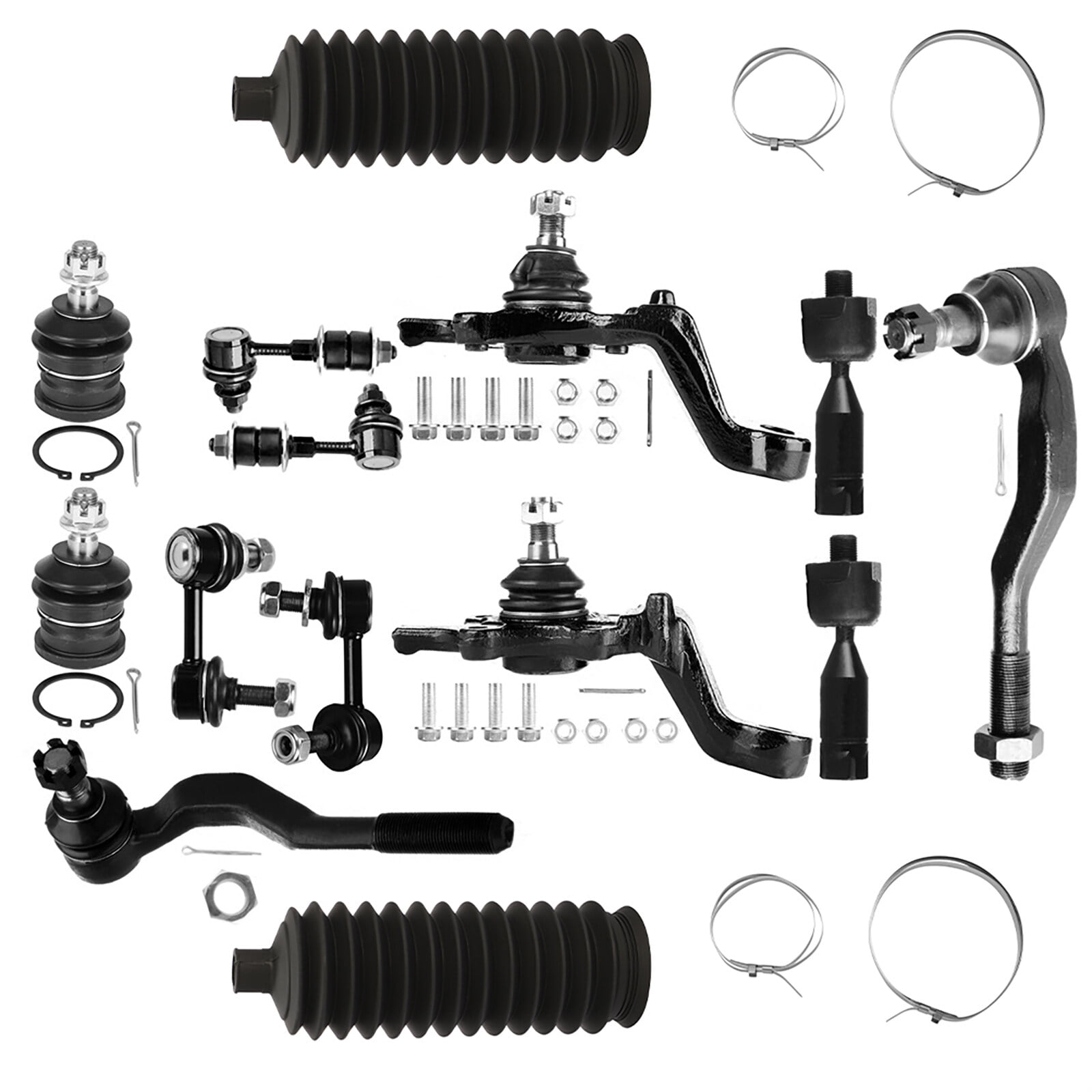 SCITOO 14pcs Front Suspension Kit Upper Lower Ball Joint Inner Outer ...