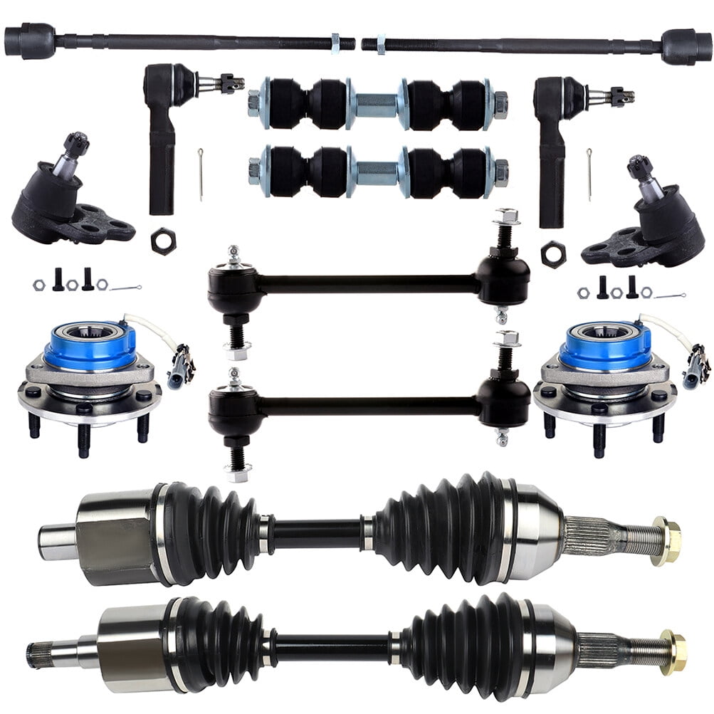 SCITOO 14pcs Suspension Kit Lower Ball Joint Tie Rod Sway Bar CV Axle ...