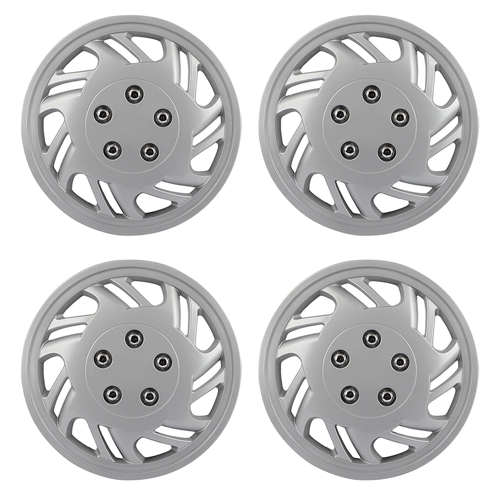 SCITOO 15 Inch 4-Pack Hubcap Auto Tire Replacement Exterior Cap OEM ...