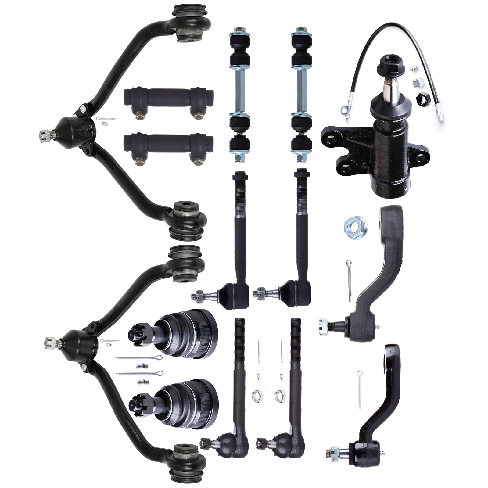 SCITOO 15pc Front Suspension Kit Ball Joint Front Upper Control Arm and Ball Joint Idler Arm ...