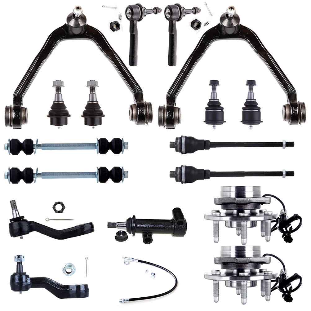 SCITOO 17pcs Front Upper Control Arm Idler Arm Pitman Arm Tie Rods Sway ...