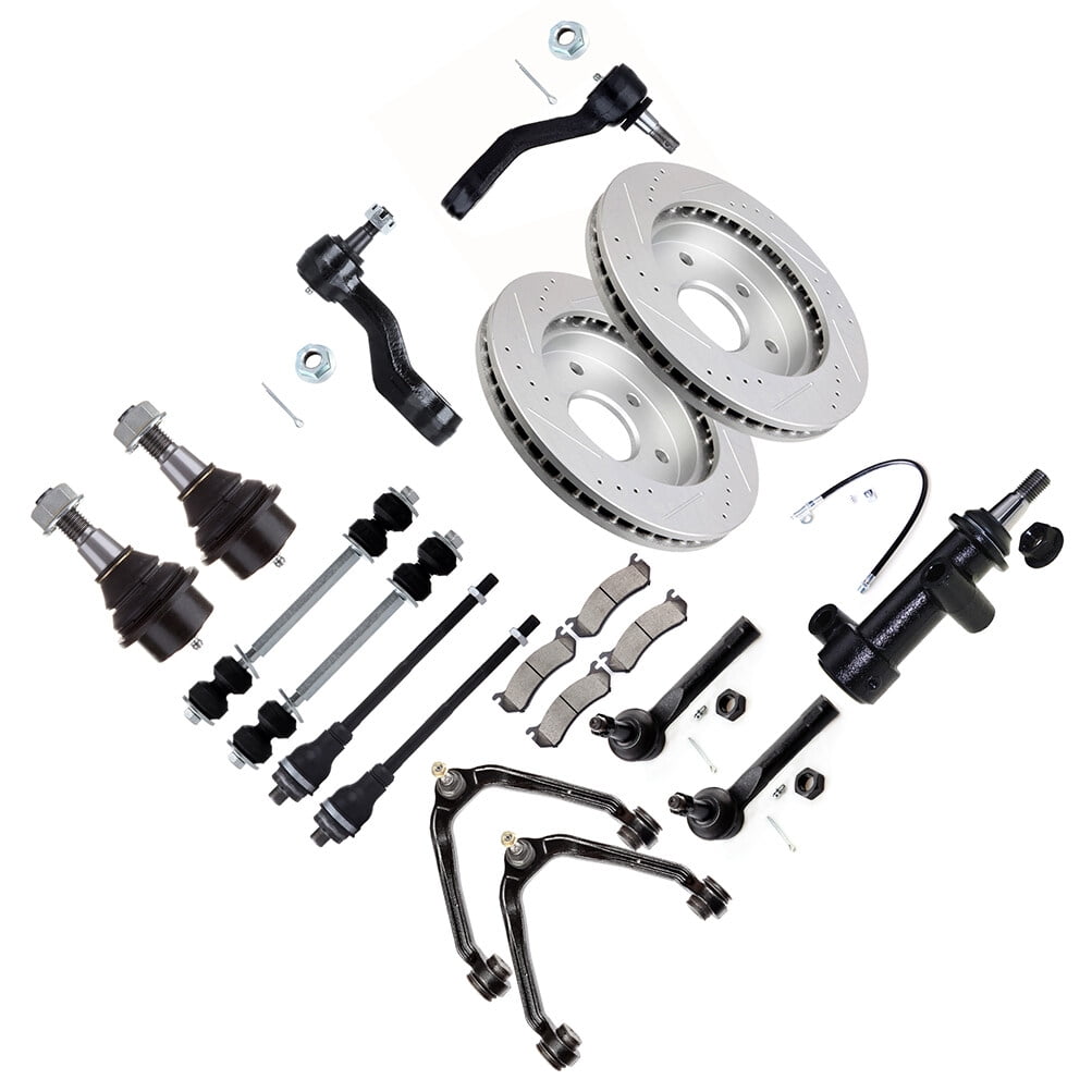 SCITOO 19pcs Front Upper Control Arm Idler Pitman Arm Tie Rod Sway Bar ...