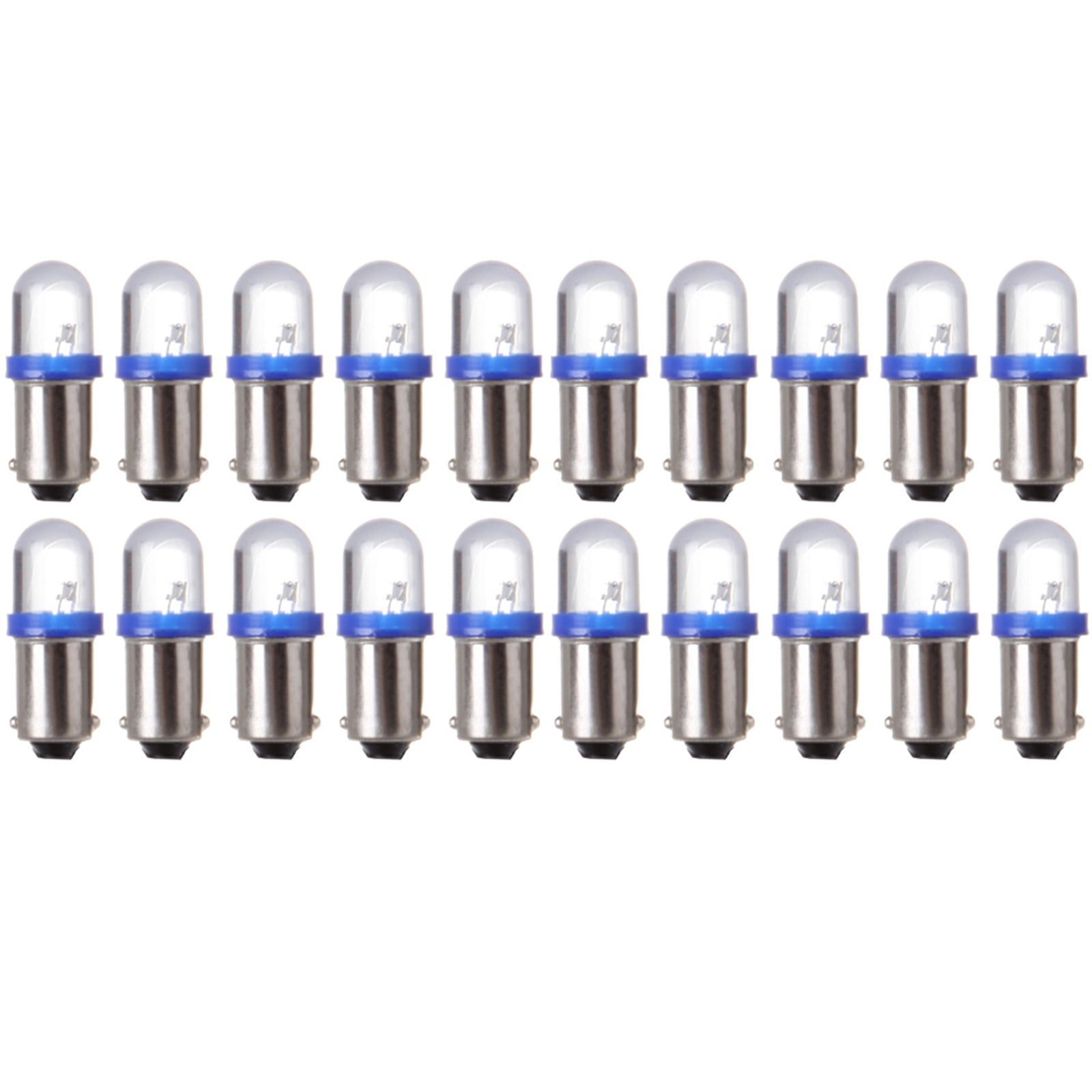SCITOO 20 Pack Blue BA9S LED Light Bulb Bright:Instrument Panel Gauge ...