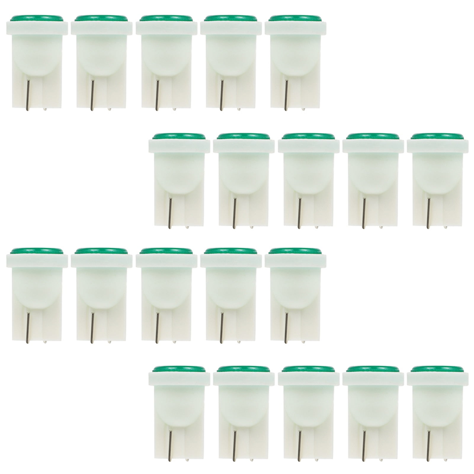 SCITOO 20x Instrument Cluster Dash Panel Lights T10 Green COB-12V/24V ...