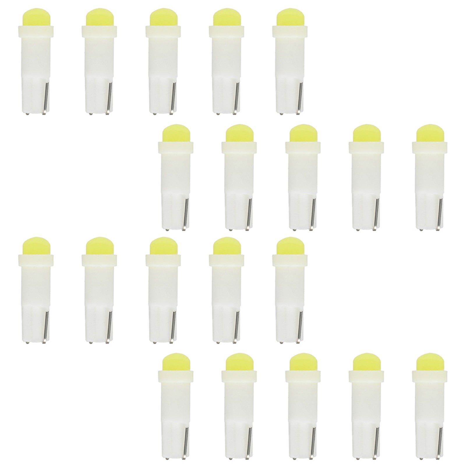 SCITOO 20x Instrument Cluster Dash Panel Lights T5 White-12V/24V-20MA ...