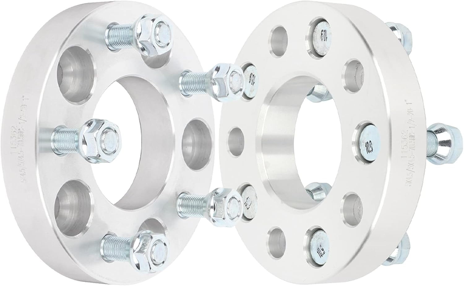 SCITOO 2Pcs 5x4.5 Wheel Spacers 1 inch Thread Pitch 1/2 Hub Bore 70.5mm ...