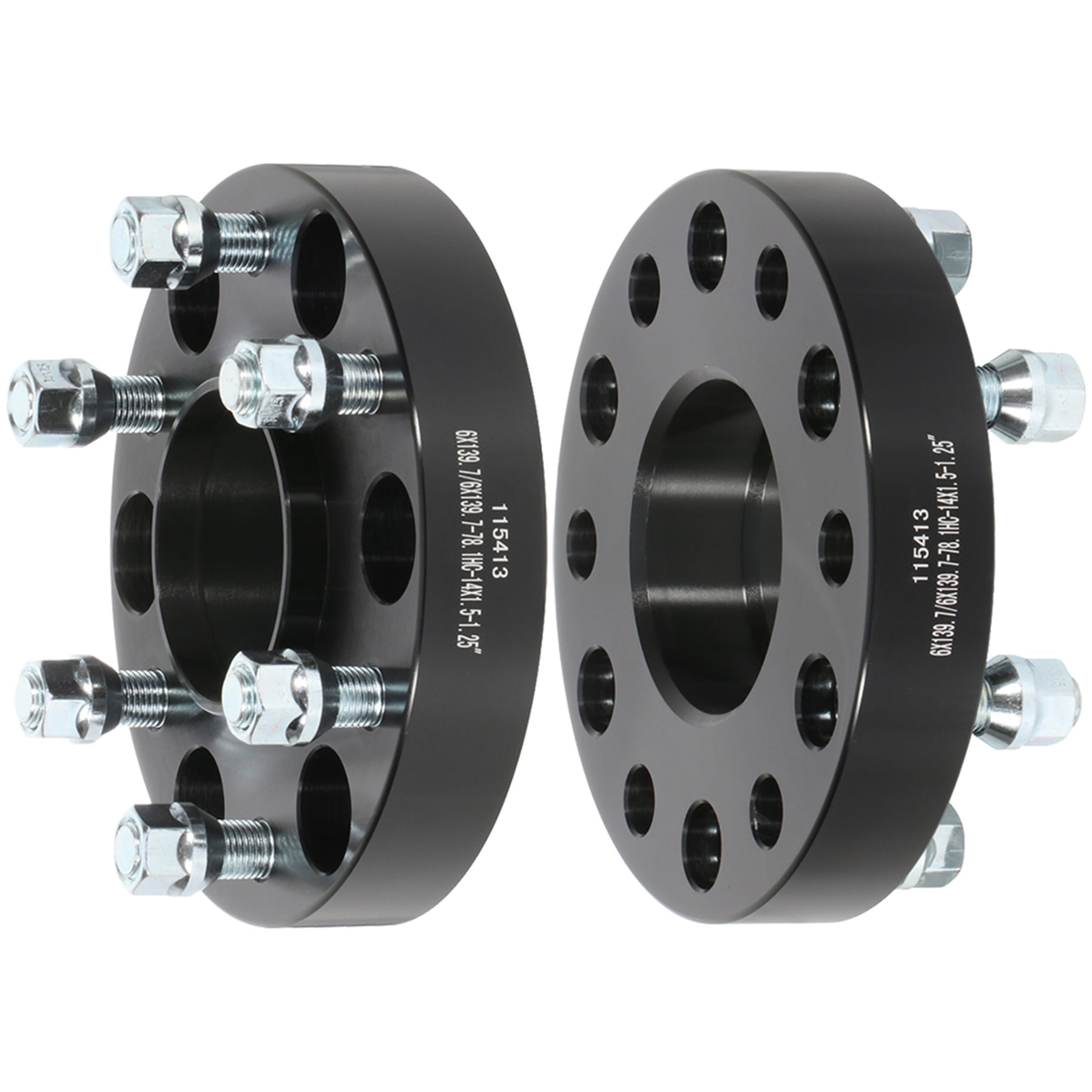SCITOO 2Pcs 6x5.5 Wheel Spacers 1.25 inch Thread Pitch 14x1.5 Hub Bore ...