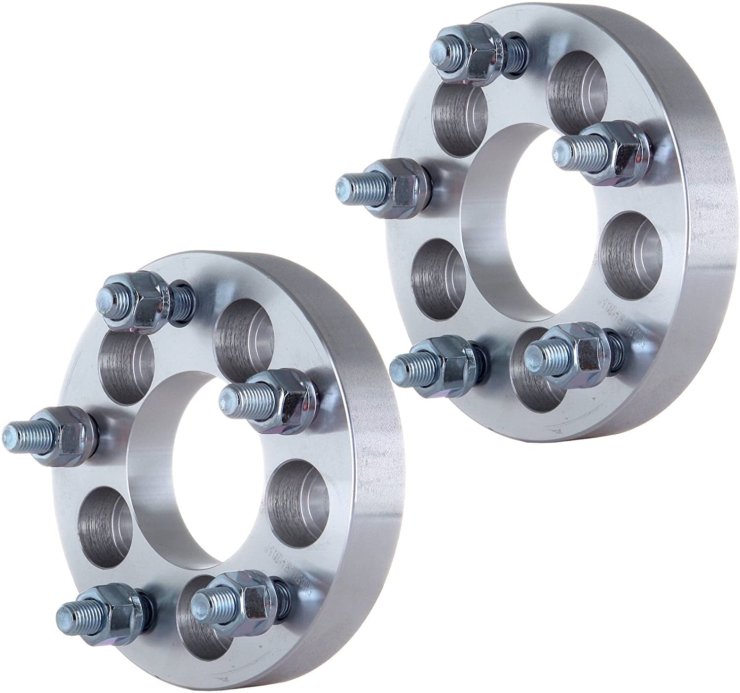 SCITOO 2X 1 5x100 to 5x4.5 Wheel Spacers Adapters 5x100mm to 5x114.3mm 12x1.5 Studs 5 Lug 67.1mm ...