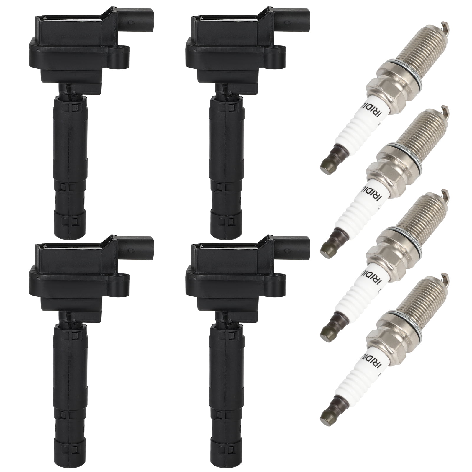 SCITOO 4 ignition coils + 4 iridium Spark Plugs ,for Mercedes-Benz C230 ...