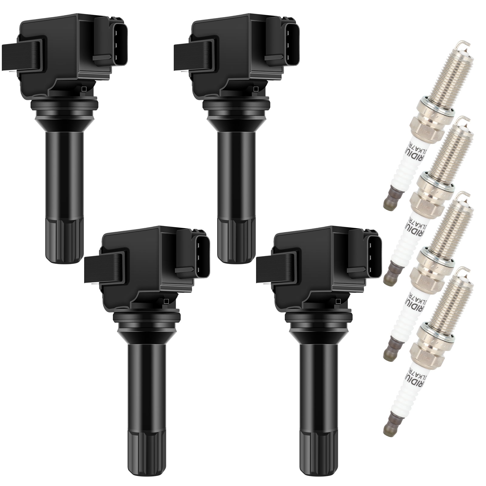 SCITOO 4 ignition coils UF664 with 4 Iridium Spark Plugs for Subaru ...