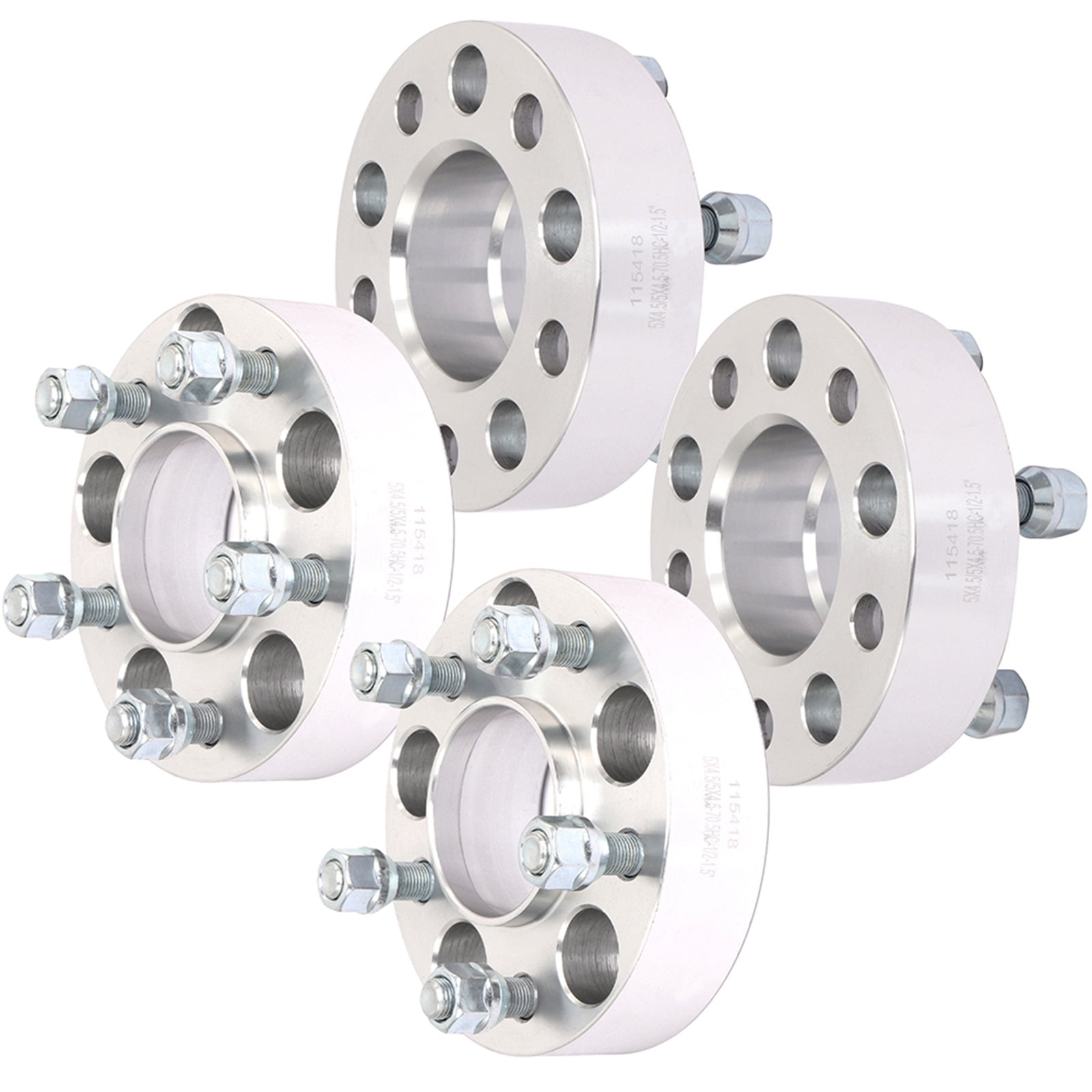 SCITOO 4Pcs 5x4.5 Wheel Spacers 1.5 inch Thread Pitch 1/2 Hub Bore 70 ...