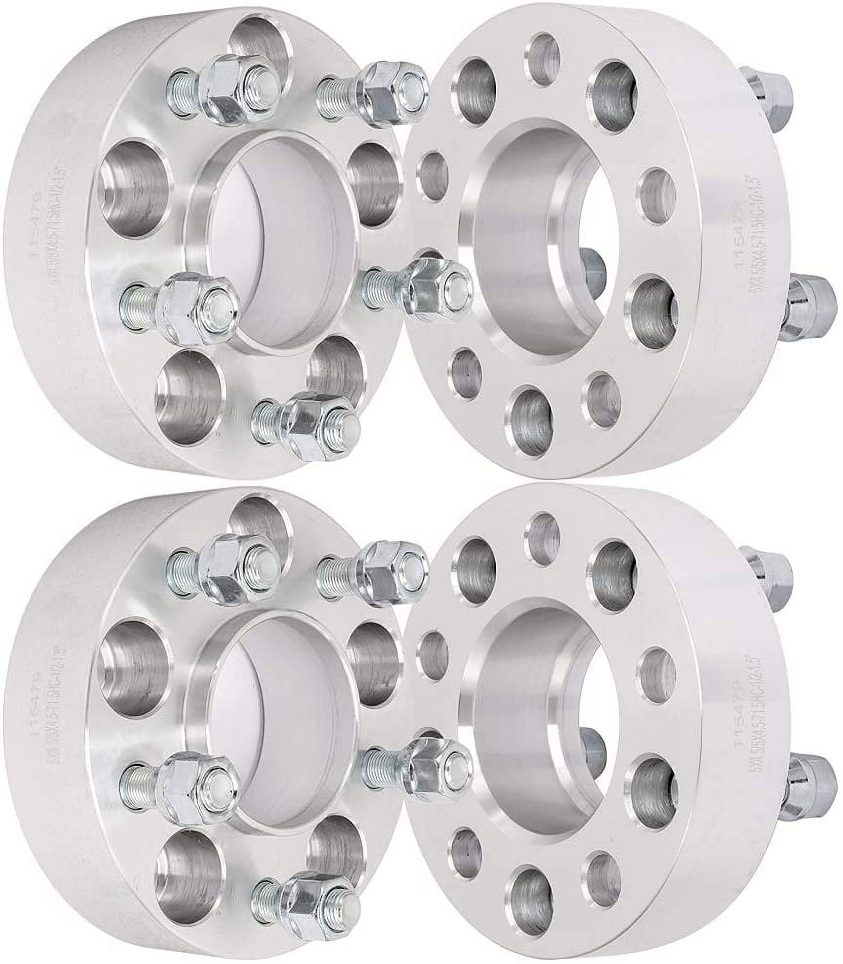 SCITOO 4Pcs 5x4.5 Wheel Spacers 1.5 inch Thread Pitch 1/2 Hub Bore 71.5mm 5 Lug Wheel Spacers ...