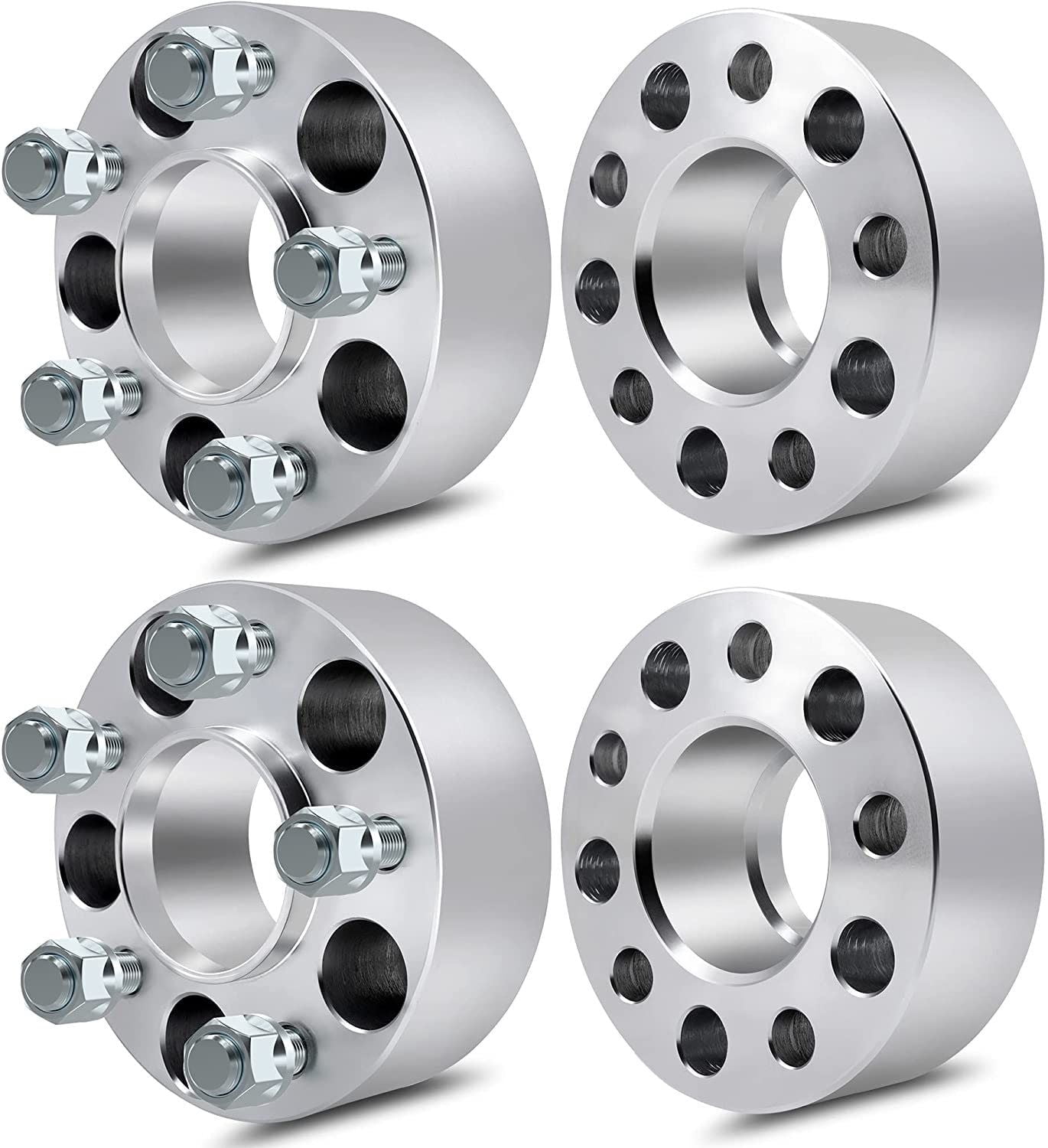 SCITOO 4Pcs 5x4.5 Wheel Spacers 2 inch Thread Pitch 1/2 Hub Bore 70.5mm ...