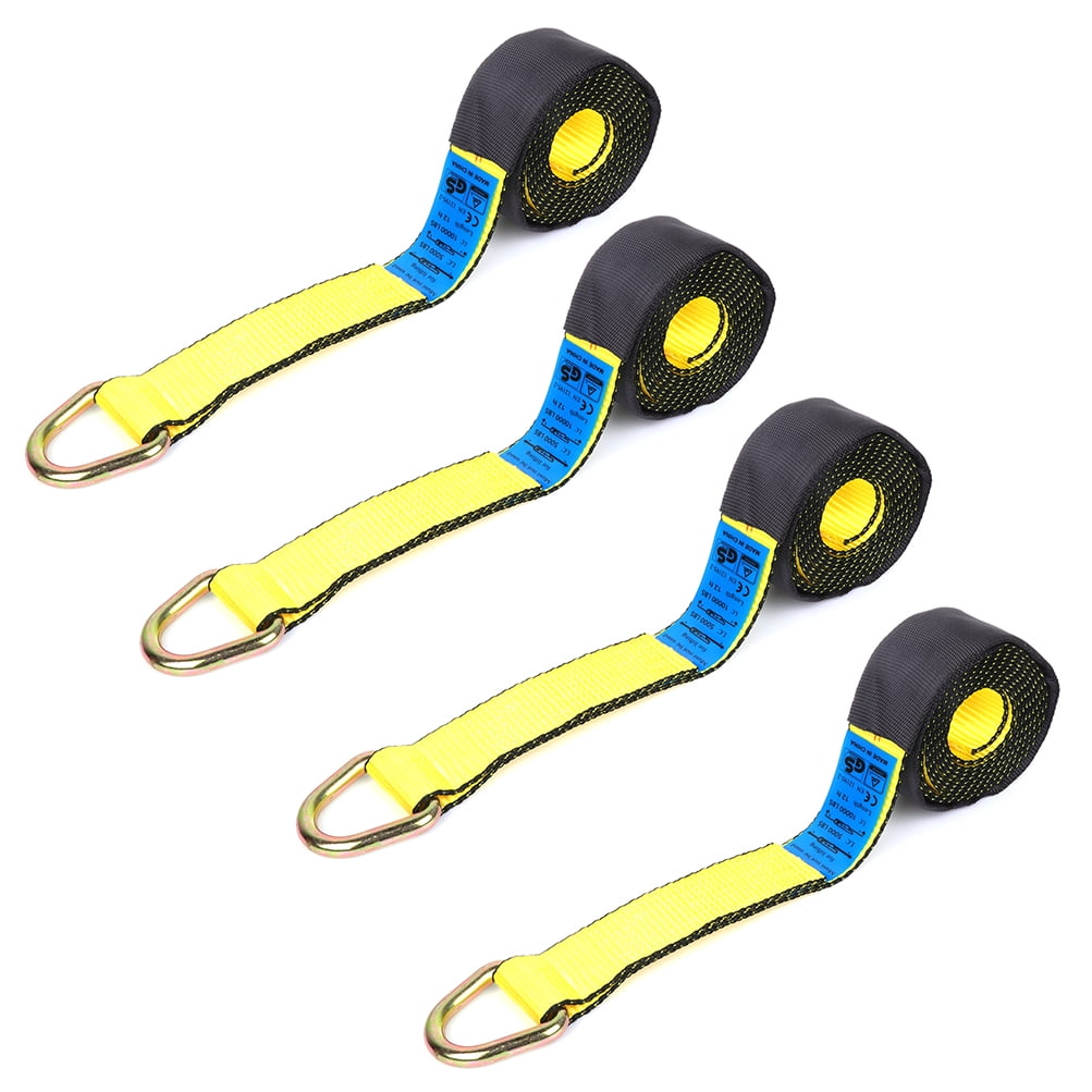 SCITOO 4X 12 Lasso Straps Wrecker Truck Car Hauler Tow Dolly Tire Wheel ...