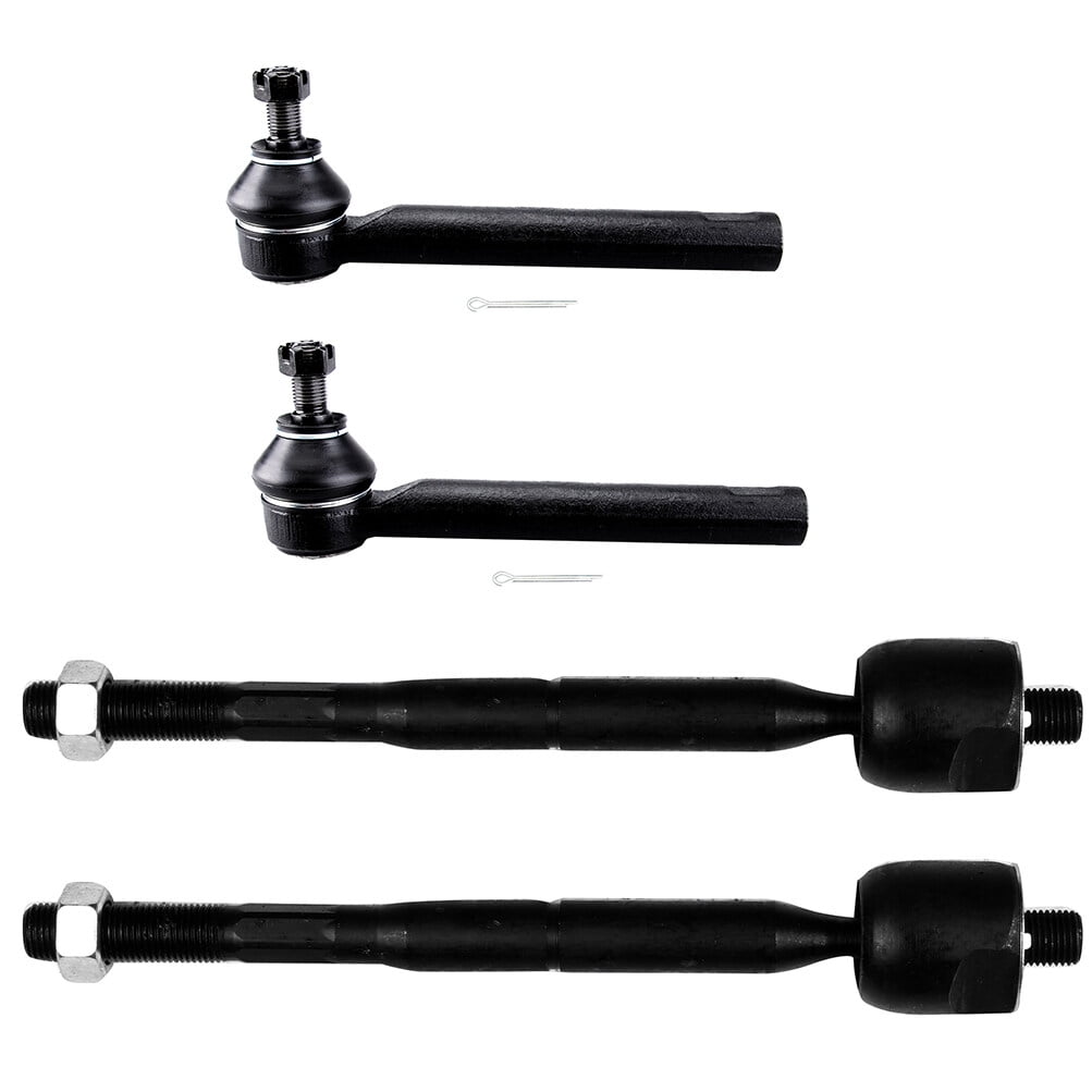 SCITOO 4pcs Front Suspension Kit Inner Tie Rod End Outer Tie Rod End Fit 2004-2006 For Lexus ...