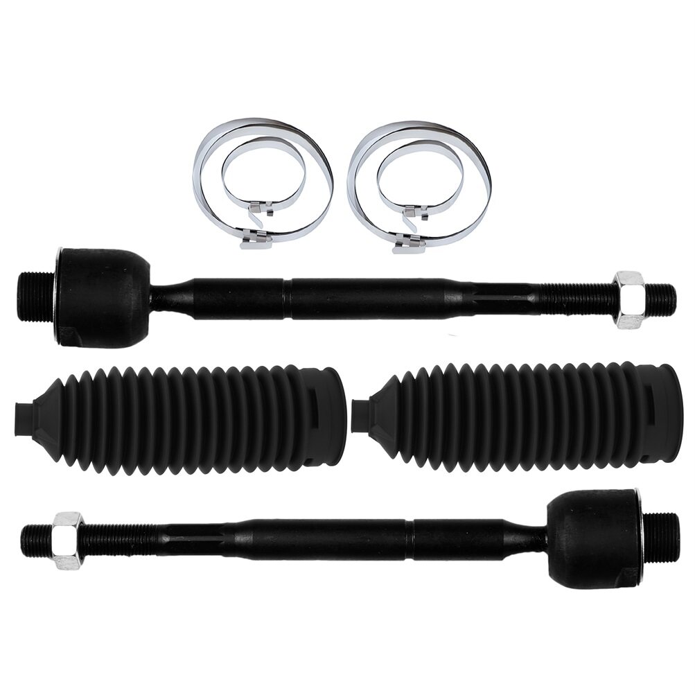 SCITOO 4pcs Front Suspension Kit Inner Tie Rod Ends w/Steering Boots ...