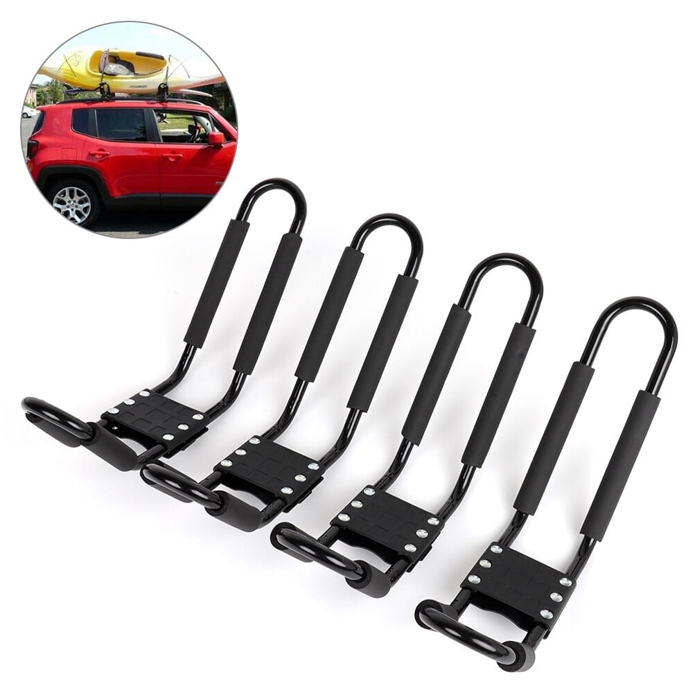 SCITOO 4x Kayak Rack J-Bar Mounted on Car SUV for Canoe Carrier SUP ...