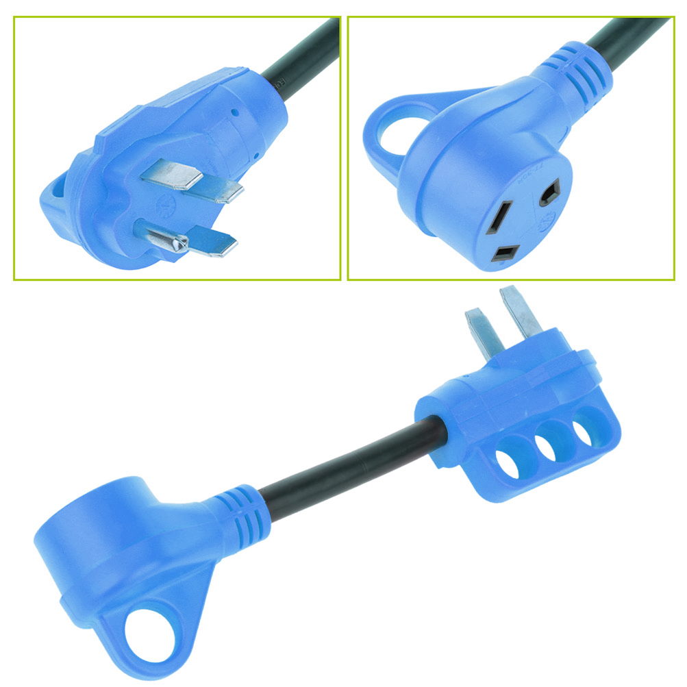 SCITOO 50 Amp to 30 Amp RV Adapter, RV Power Adapter Camper Cord ...