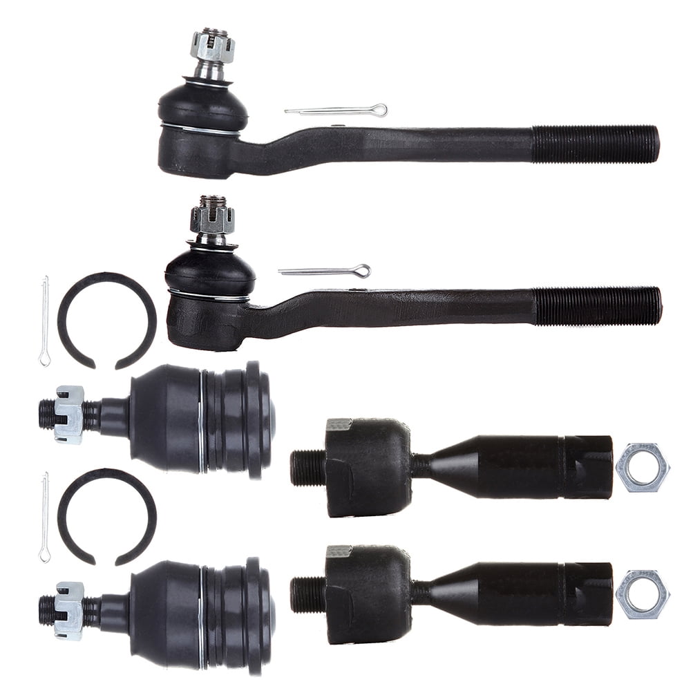 SCITOO 6Pc Front Upper Ball Joint Outer Inner Tie Rod Ends fit for ...