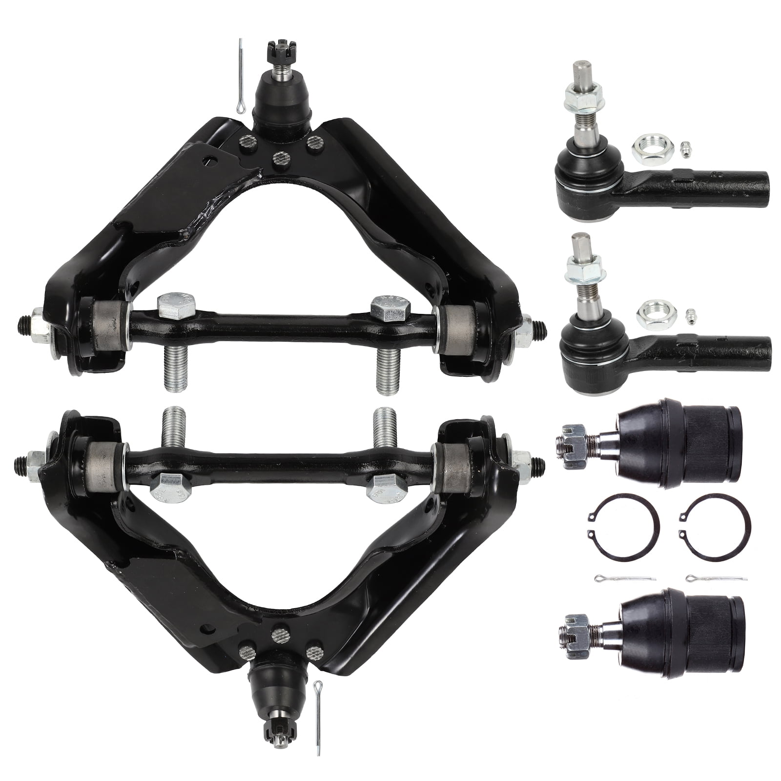 SCITOO 6pc Front Suspension Kit Ball Joint Front Outer Tie Rod End ...