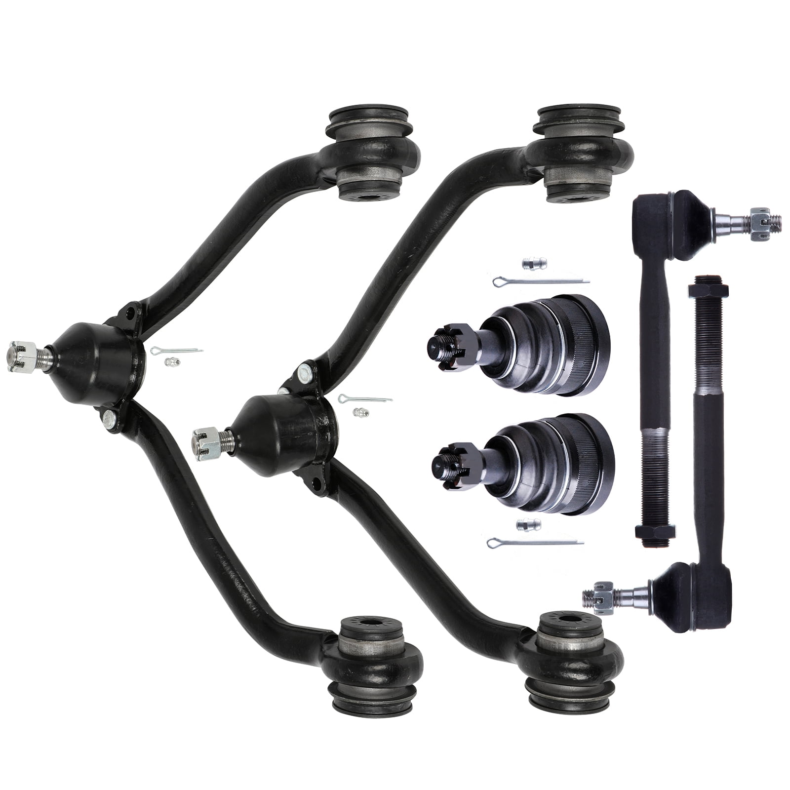 SCITOO 6pc Front Suspension Kit Ball Joint Front Upper Control Arm and Ball Joint Tie Rod End ...