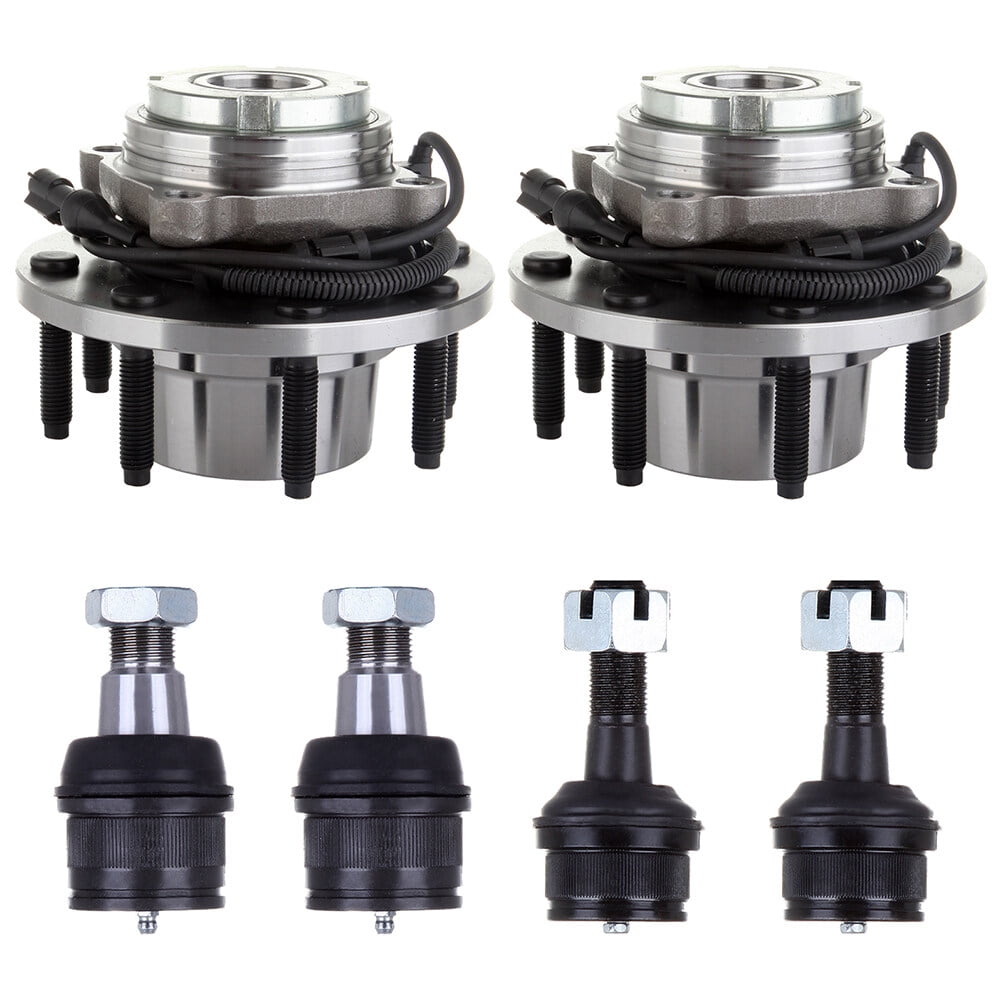 SCITOO 6pcs 4WD Front Suspension Kit Wheel Hub Lower Upper Ball Joint ...