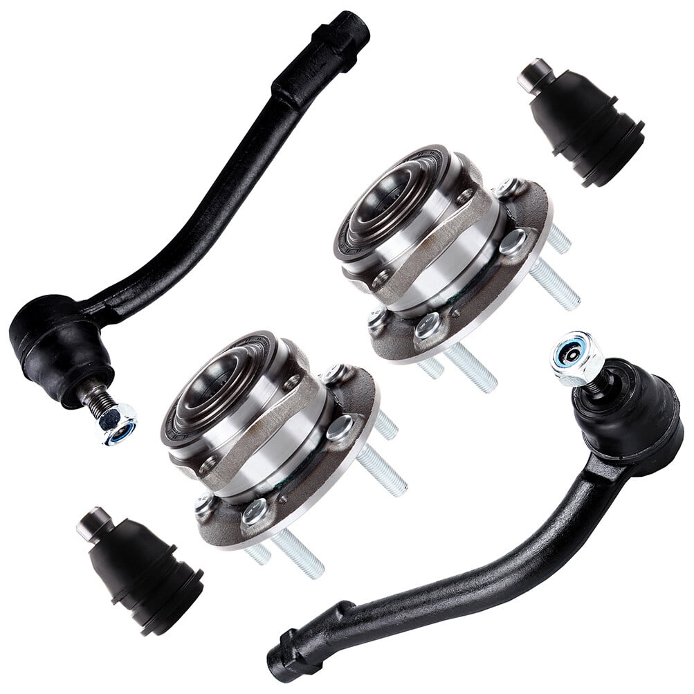 SCITOO 6pcs AWD Front Suspension Kit Wheel Hub Outer Tie Rod End Lower ...