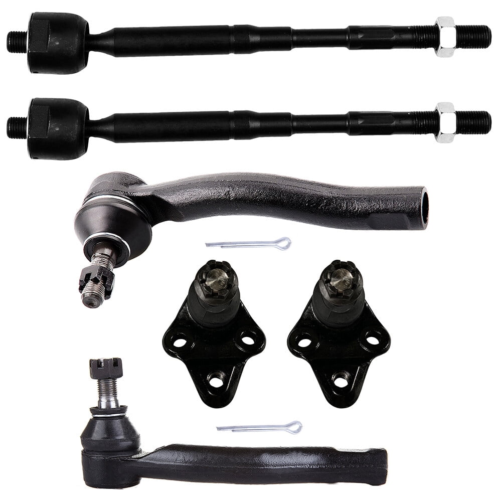SCITOO 6pcs Front Suspension Kit Inner Outer Tie Rod End Lower Ball ...