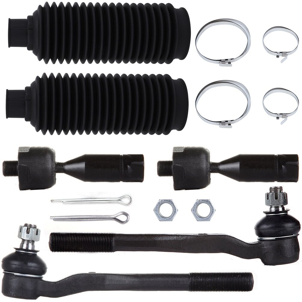 SCITOO 6pcs Front Suspension Kit Inner Outer Tie Rod Ends w/Steering ...